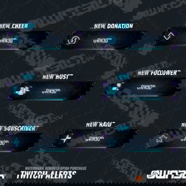 50+ Premium Animated Twitch alerts for your stream | OWN3D