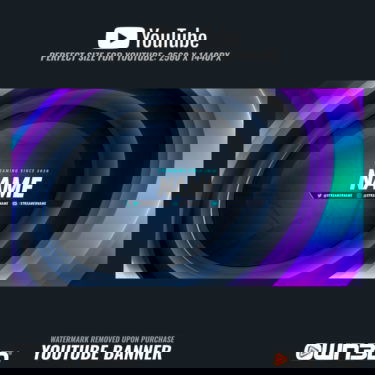 Synthwave YouTube Banner - #1 Shop for Streamers | OWN3D