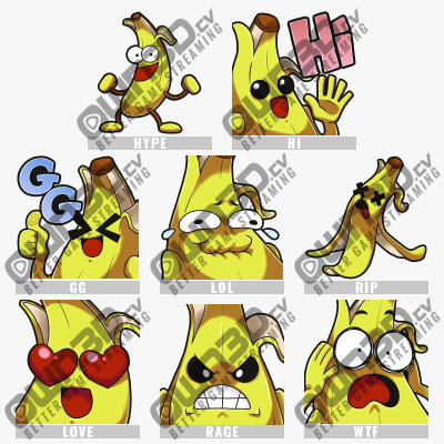 Peely FortniteTwitch Sub Emotes - La tienda para Streamers Nº1 | OWN3D