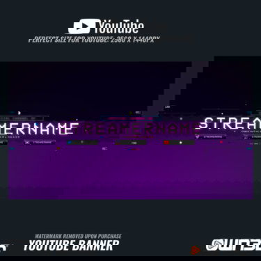 Pixelart YouTube Banner - OWN3D