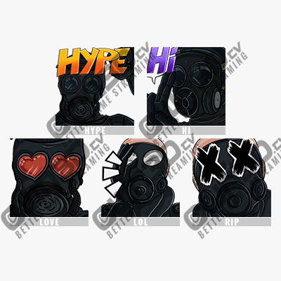 SAS Rainbow Six Siege Twitch Sub Emote | Twitch Sub Emotes - 5 Pack - OWN3D