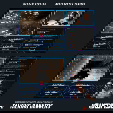 Synthwave Chat Overlay / Screen / Banner - OWN3D