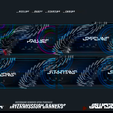 Timeline Intermission Banner - Offline, Pause, Start & End Screens - OWN3D