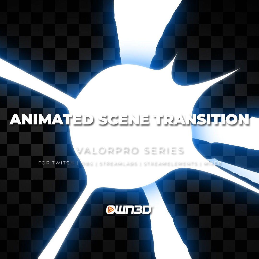 Clean Valo Twitch Stinger Transitions - #1 Shop for Streamers | OWN3D