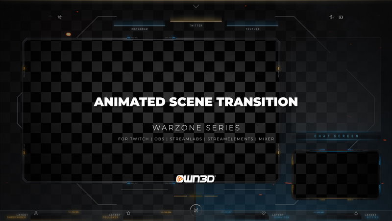 Warzone Escena de transición animada para Twitch - OWN3D