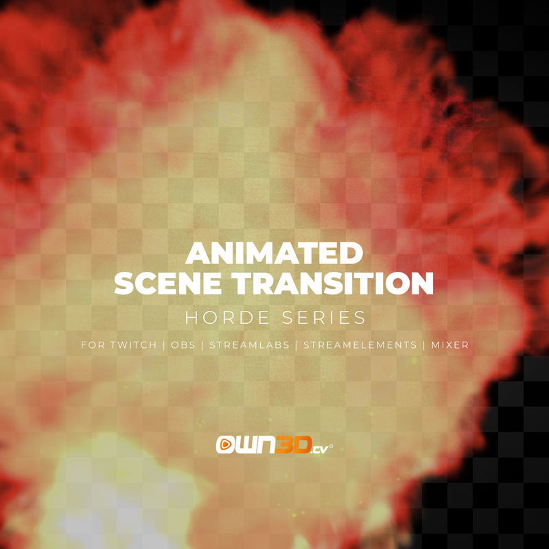 Unique Red Twitch Stinger Transitions - #1 Streamer Shop | OWN3D