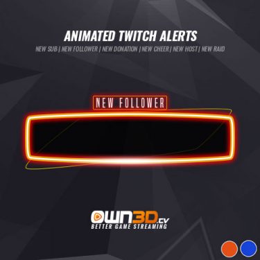 50+ Premium Animated Twitch alerts for your stream | OWN3D