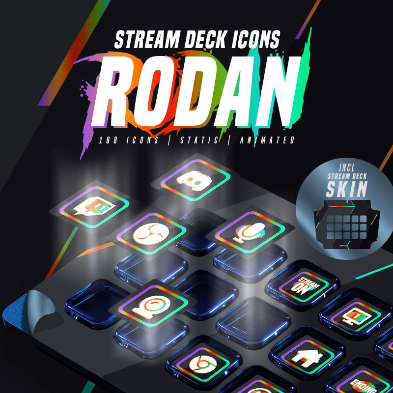 Fancy stream deck icons from streamers for streamers! 🔴