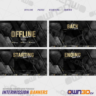 Heavy Intermission Banner - Offline, Pause, Start & End Screens - OWN3D