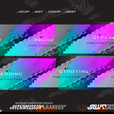 Neon Intermission Banner - #1 Shop for Streamers | OWN3D