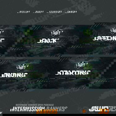 Hexagon Intermission Banner - #1 Shop for Streamers | OWN3D