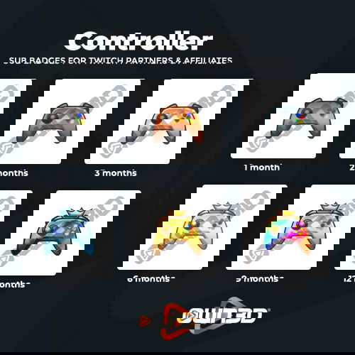 Twitch sub badges / twitch badges for your stream! 🔥
