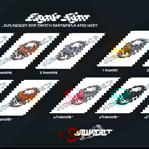 Eagle-Sign The Division Twitch Sub Badges - 6 Pack - OWN3D