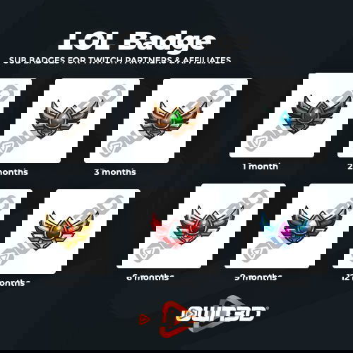 LOL Emblem Twitch Sub Badges - #1 Shop for Streamers | OWN3D