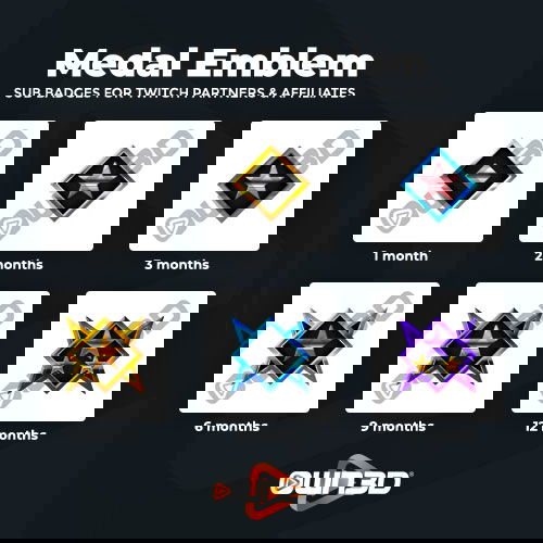 Twitch sub badges / twitch badges for your stream! 🔥