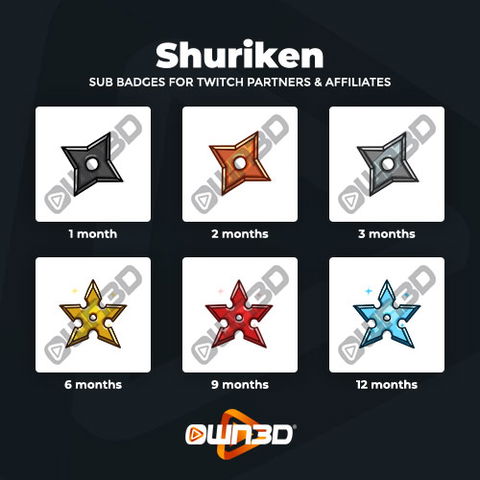 Ninja Twitch Sub Badges - #1 Shop for Streamers | OWN3D