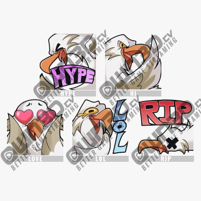 Eagle RIP Twitch Sub Emotes - #1 Shop for Streamers | OWN3D