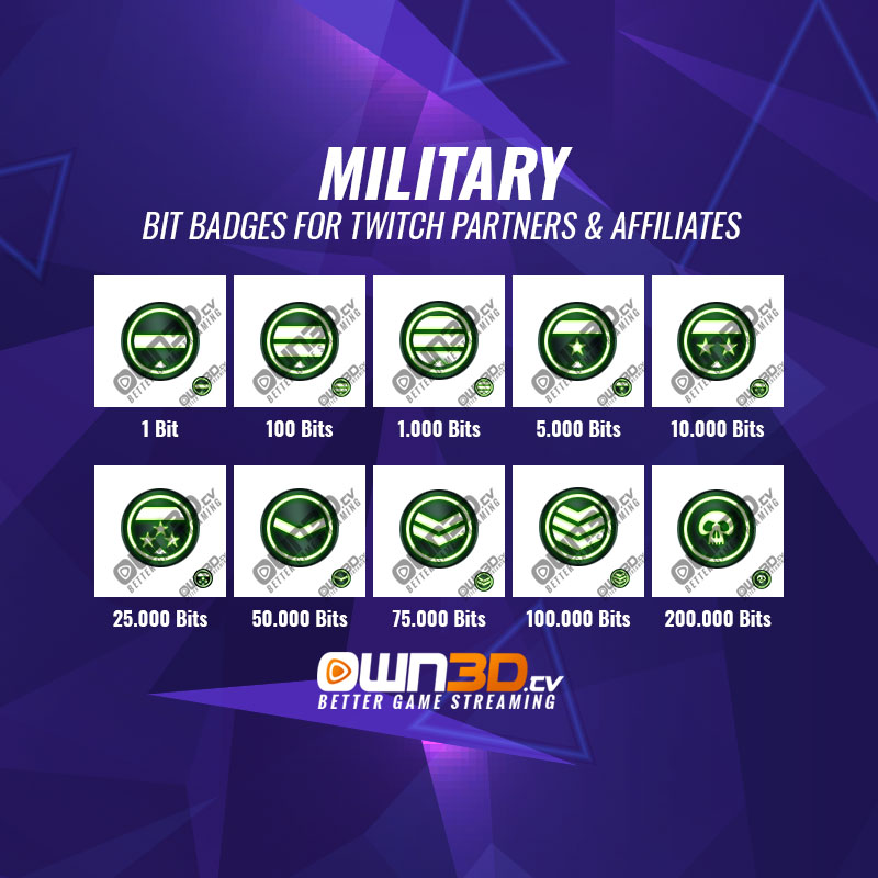 The best twitch bit & cheer badges for streamers 🌟
