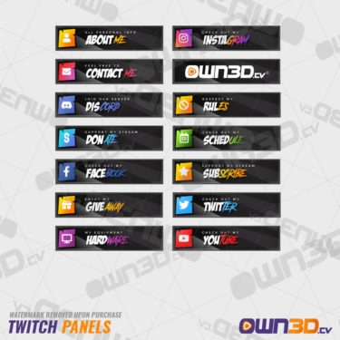 Chapter 2 Twitch Panels - OWN3D