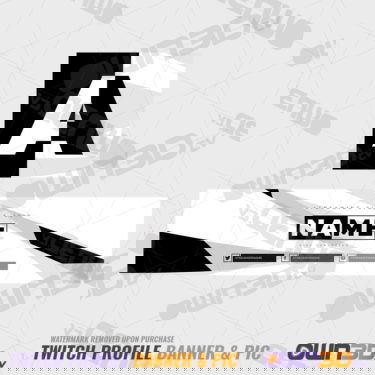 Black White Twitch Profile Banner - OWN3D