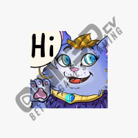 Yuumi HI League of Legends Twitch Sub Emote | Twitch Sub Emotes - OWN3D