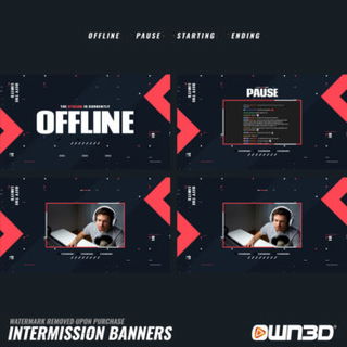 Valo Intermission Banner - Offline, Pause, Start & End Screens - OWN3D