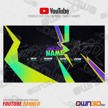 Premium YouTube banner for your YouTube channel! 😍 | OWN3D